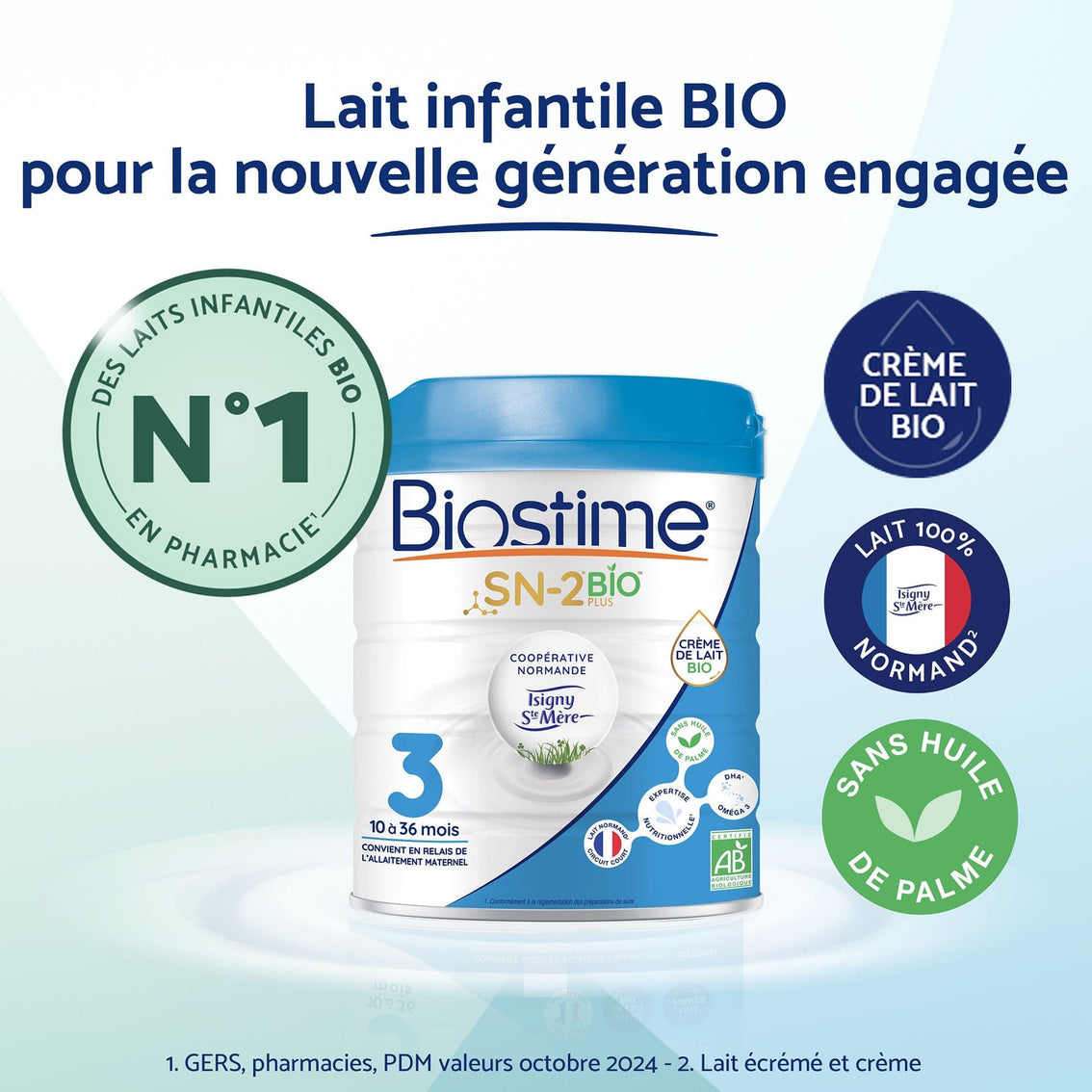 Lait de croissance bio 3ème âge | Biostime – Biostime Nos Marques