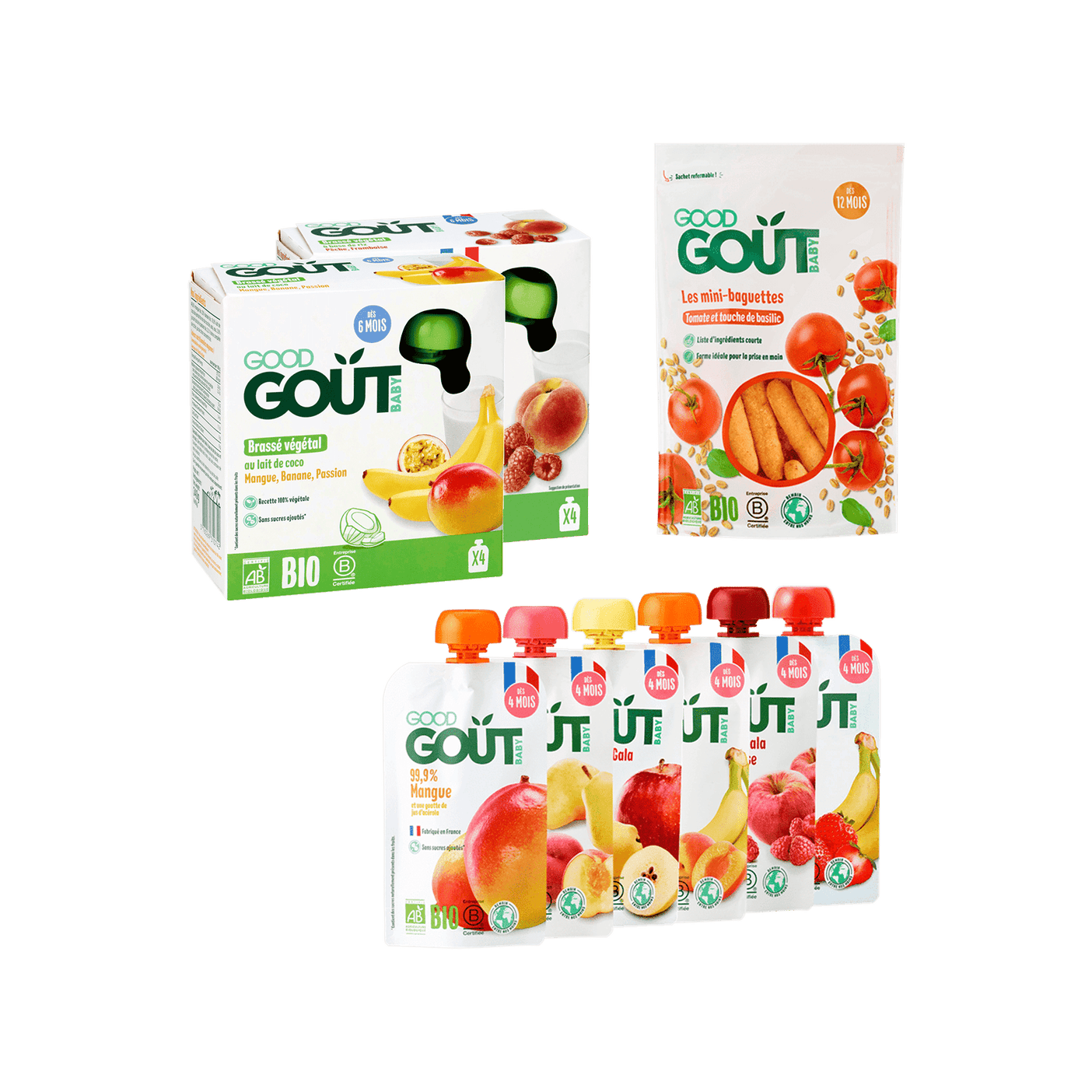 Baby snack pack without cow's milk from 10 months - Pouch, yogurt, baby ...